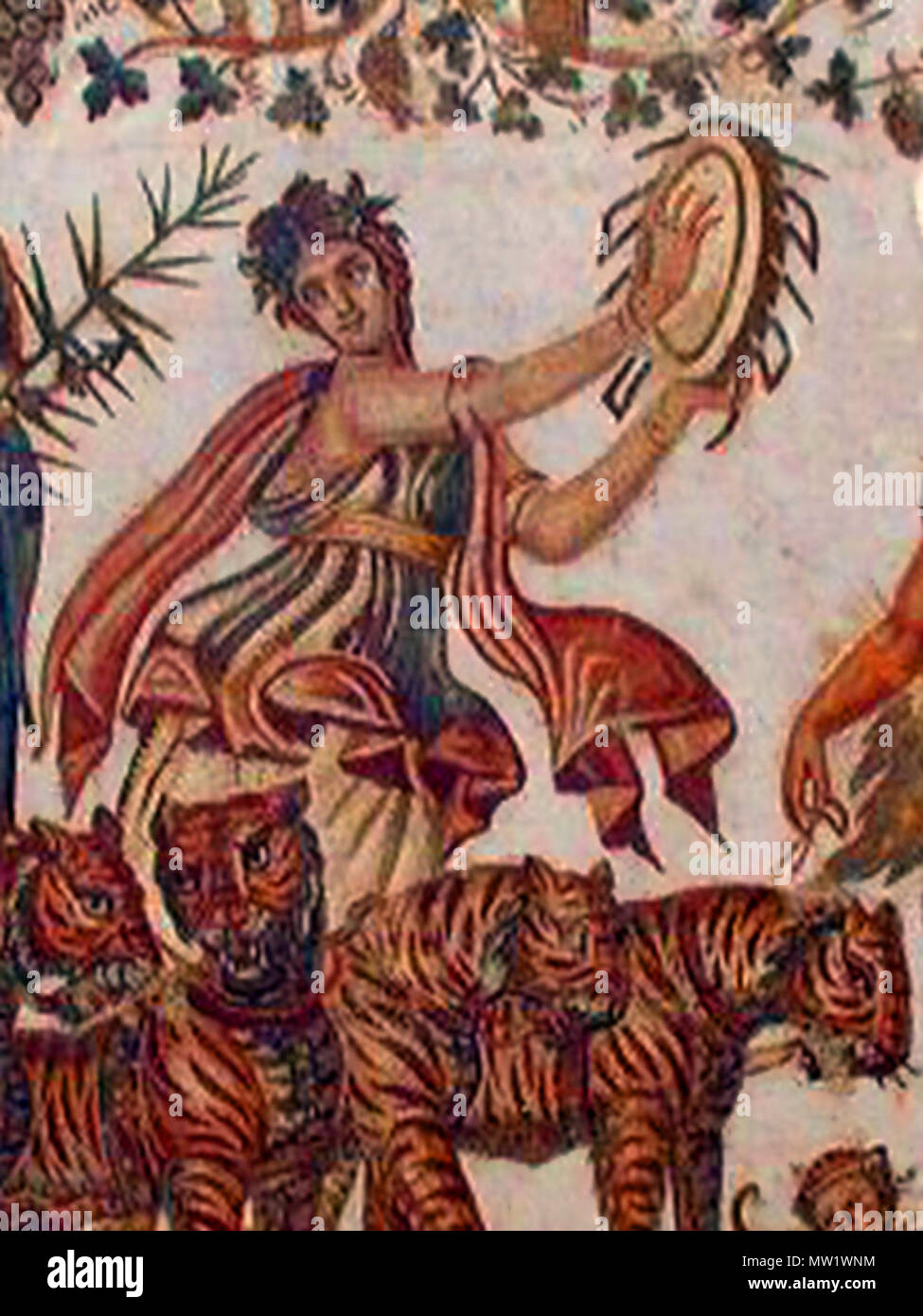 . English: Triumph of Bacchus. Ancient Roman mosaic, Sousse Museum ...