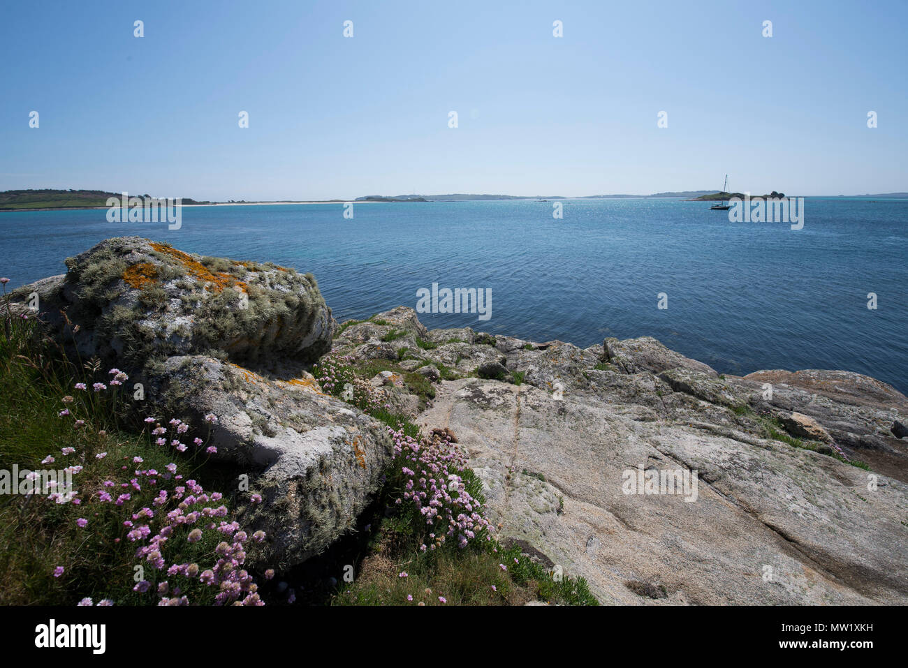 Bryher coastline in The Isles of Scilly Stock Photo - Alamy