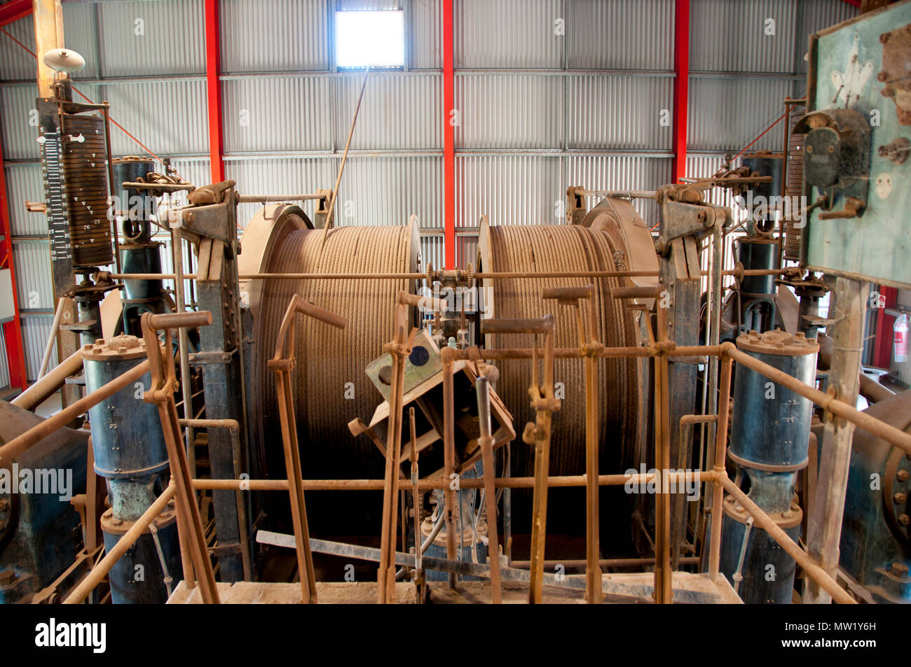 Historic Steam Winder Room - Leonora - Australia Stock Photo - Alamy