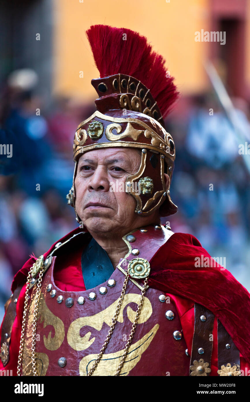 ROMAN SOLDIERS in the Good Friday Procession, known as the Santo ...