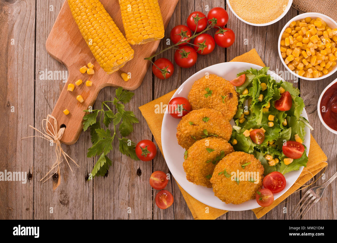 Burger sweetcorn hi-res stock photography and images - Alamy