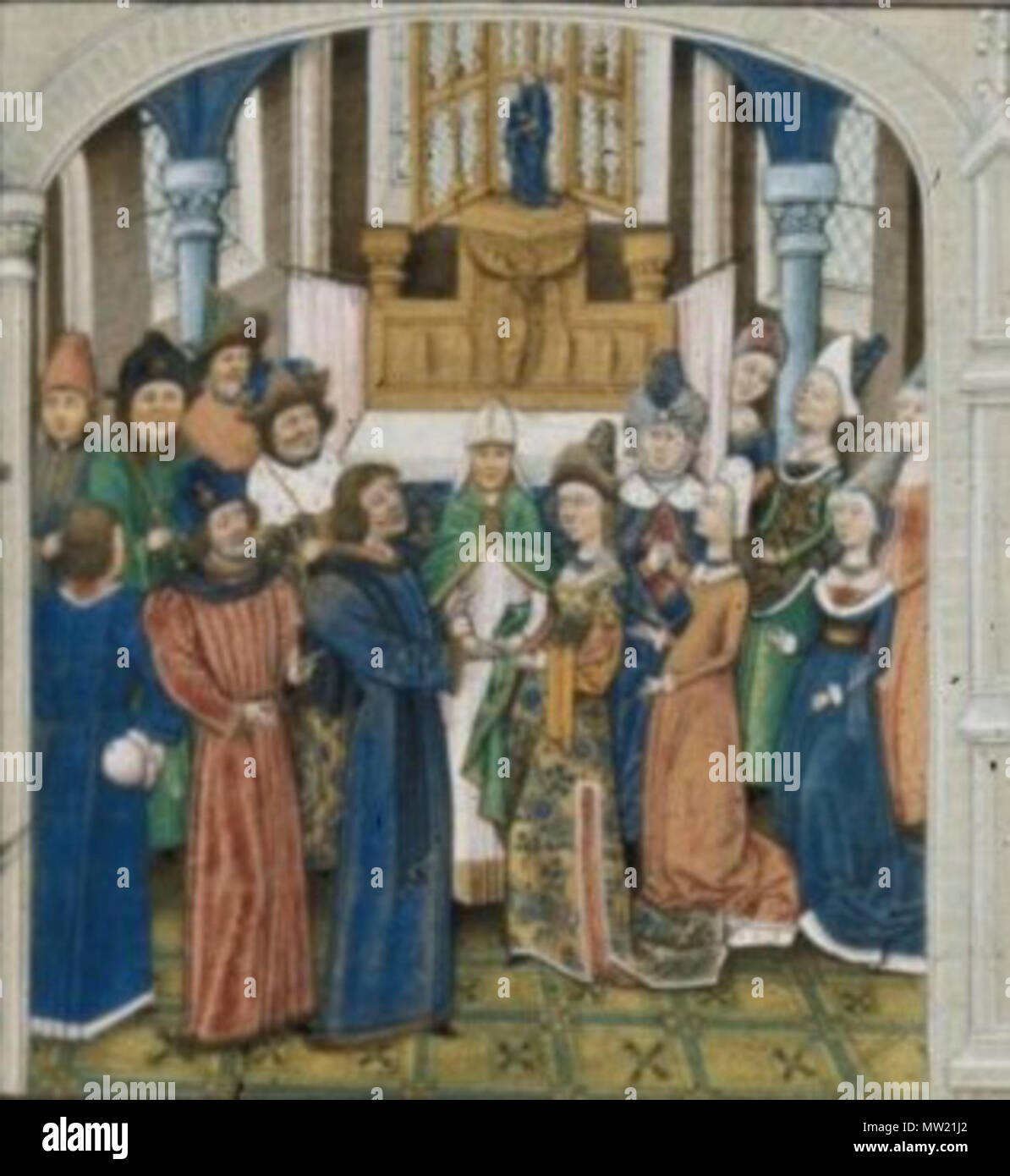 . English: Marriage of Waleran, count of St Pol, to Maud . between ...