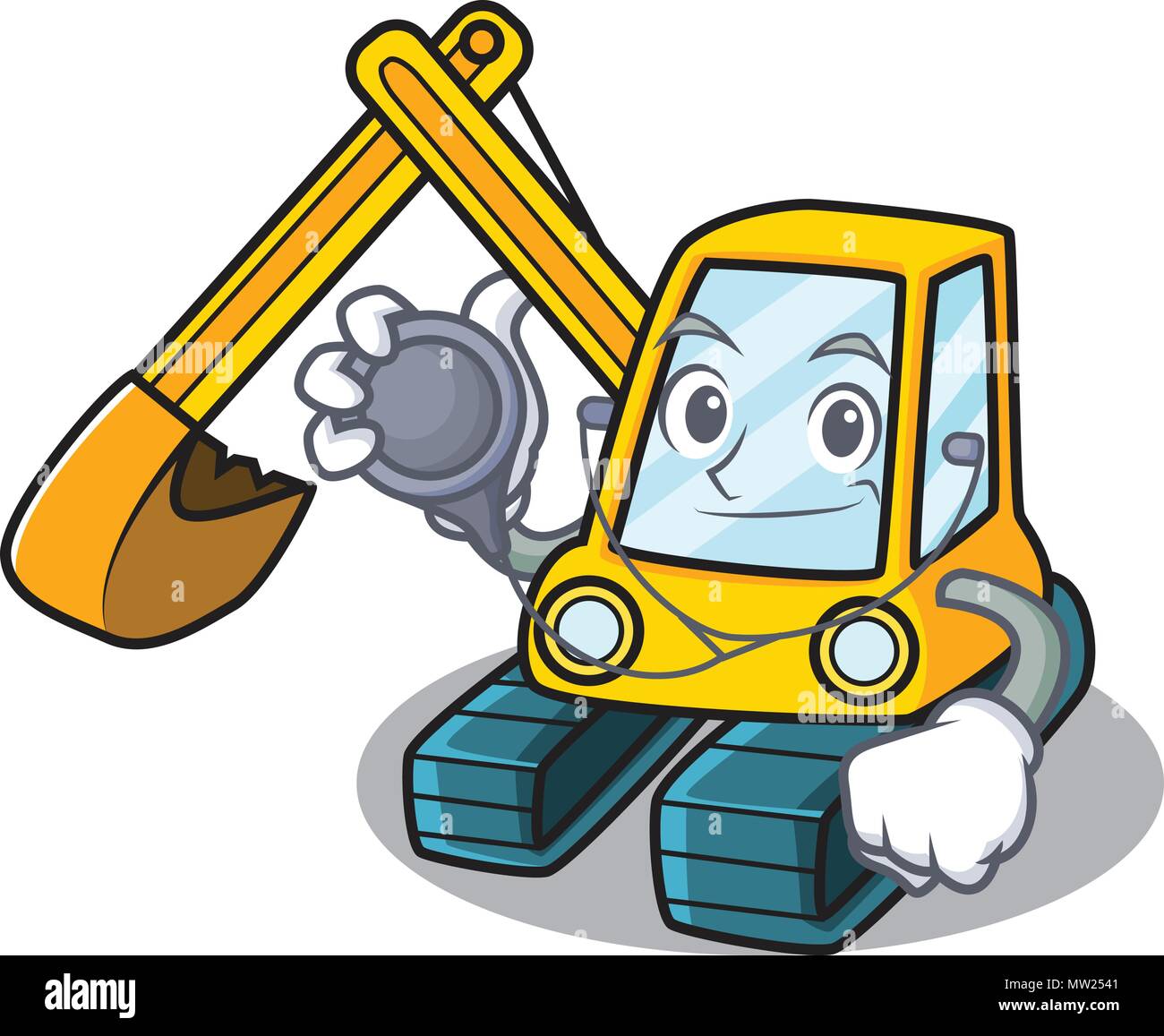 Doctor excavator character cartoon style Stock Vector Image & Art - Alamy