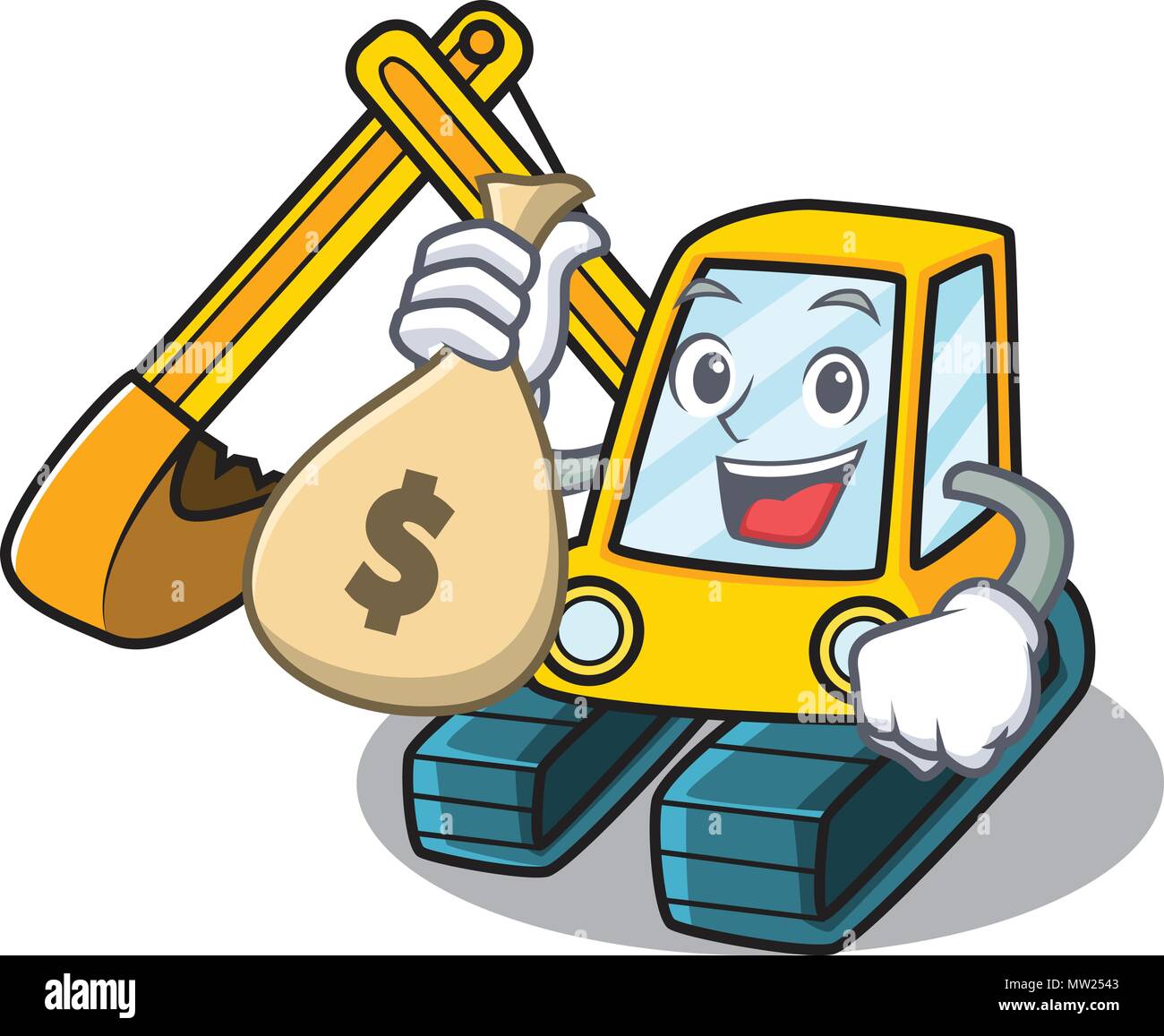 Excavatorisolated High Resolution Stock Photography and Images - Alamy