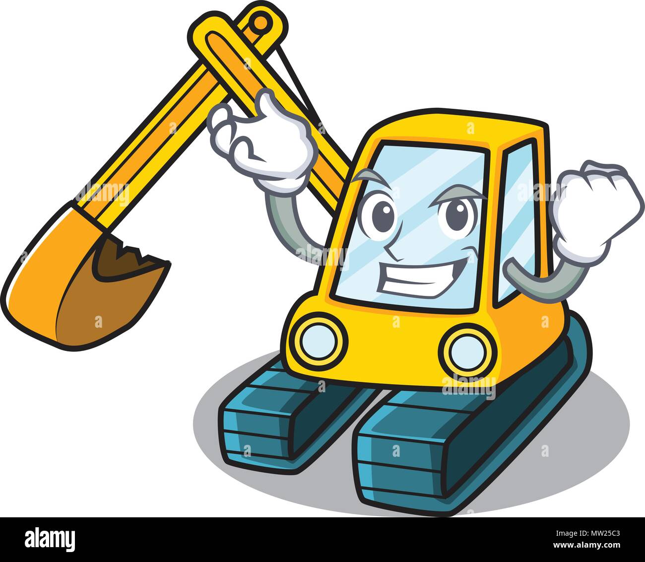 Excavatorisolated High Resolution Stock Photography and Images - Alamy