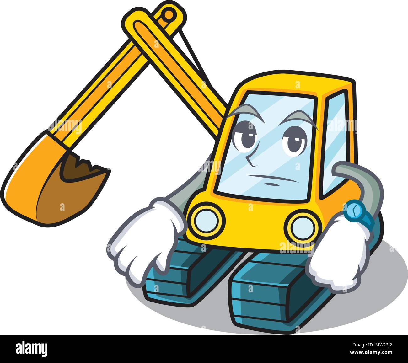Stand excavator Stock Vector Images - Alamy