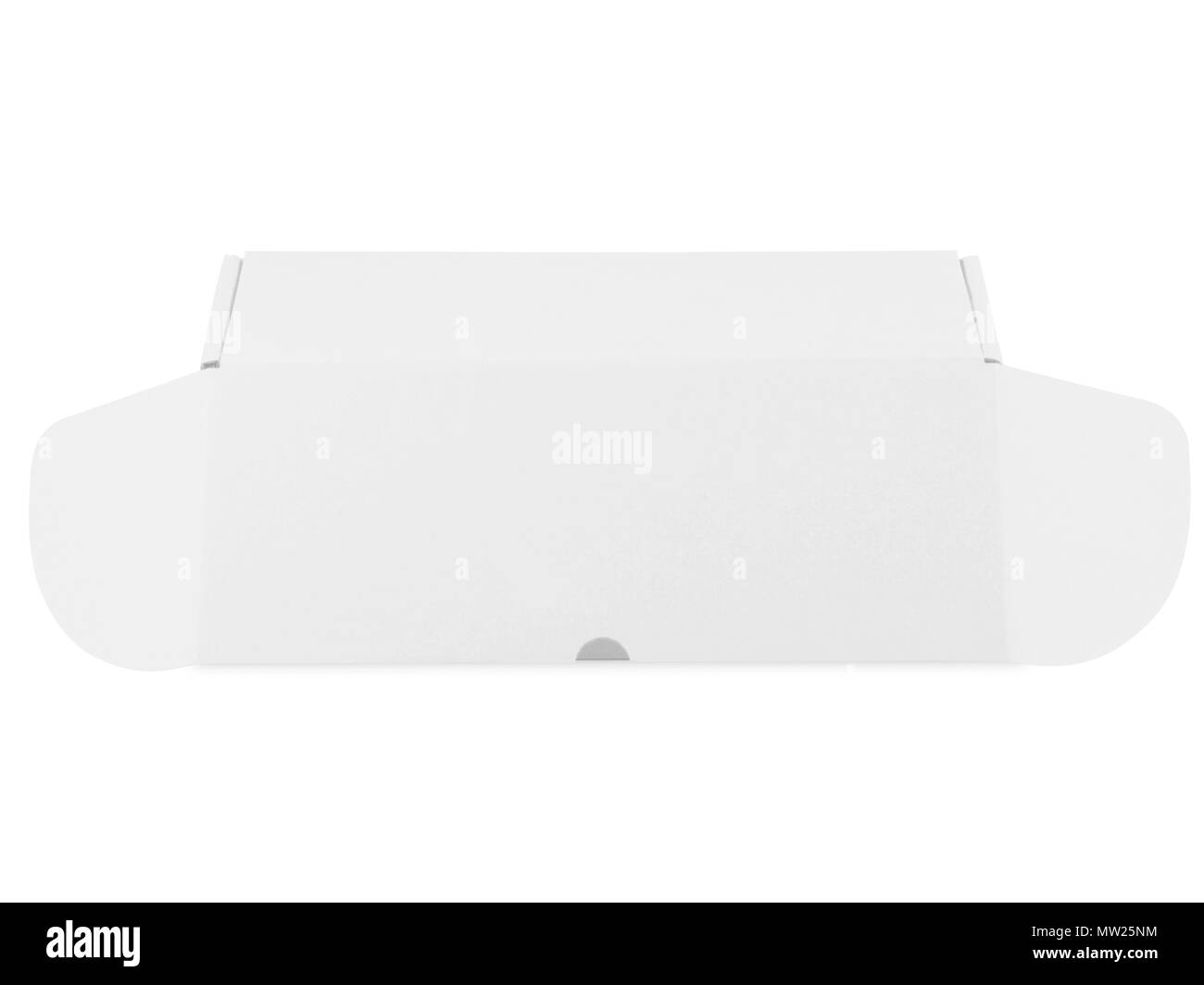The isolated white packaging box for branding mockup front view Stock ...