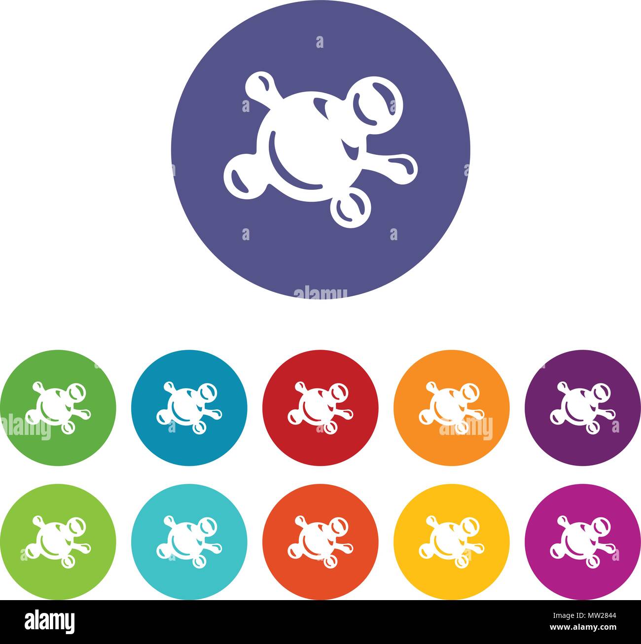 Molecule biology icons set vector color Stock Vector Image & Art - Alamy