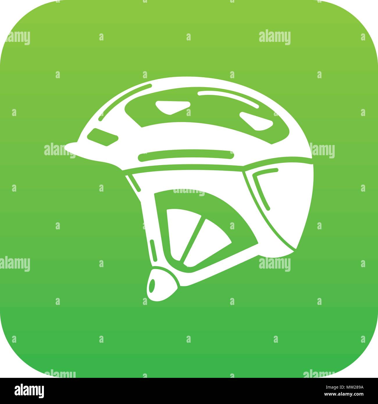 Bike helmet icon green vector Stock Vector Image & Art - Alamy