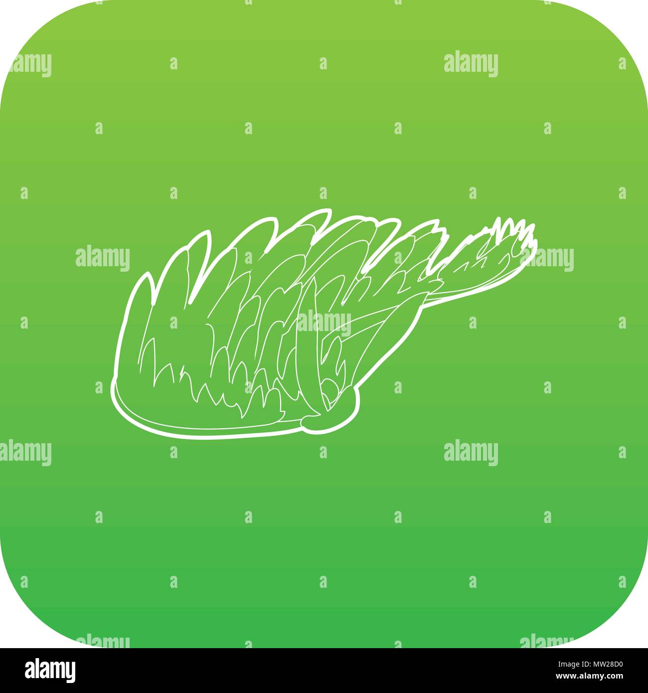 Seaweed icon green vector Stock Vector Image & Art - Alamy