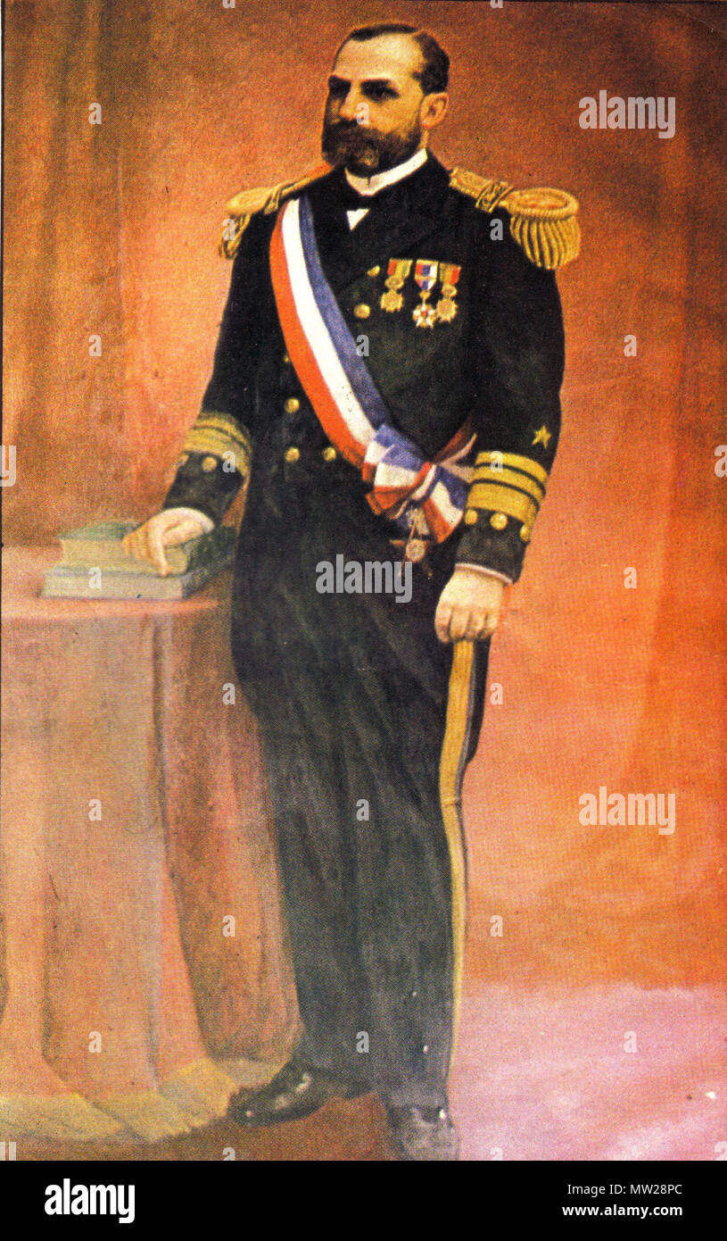 . Español: Jorge Montt Alvarez. Presidente de Chile . Finales Siglo XIX ...