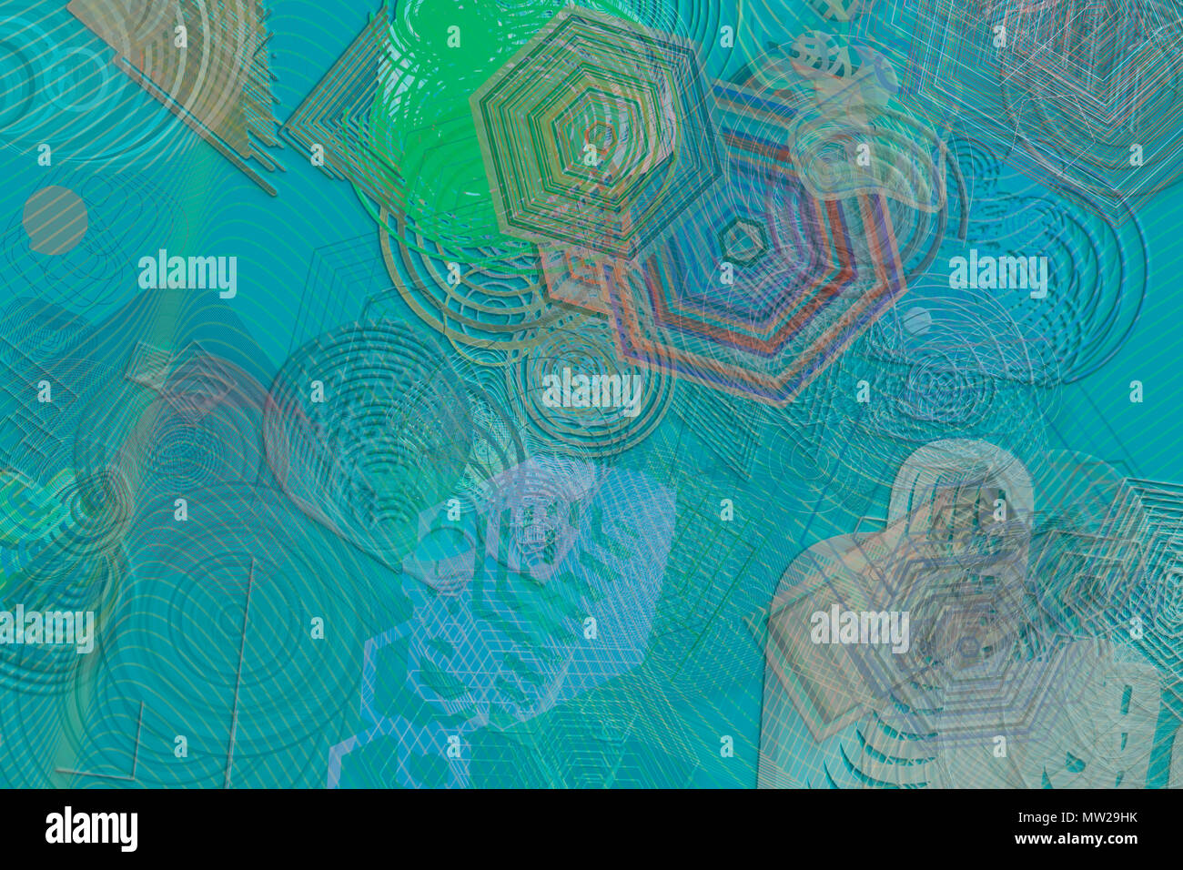 Abstract blended shapes & texture background for web page, graphic ...