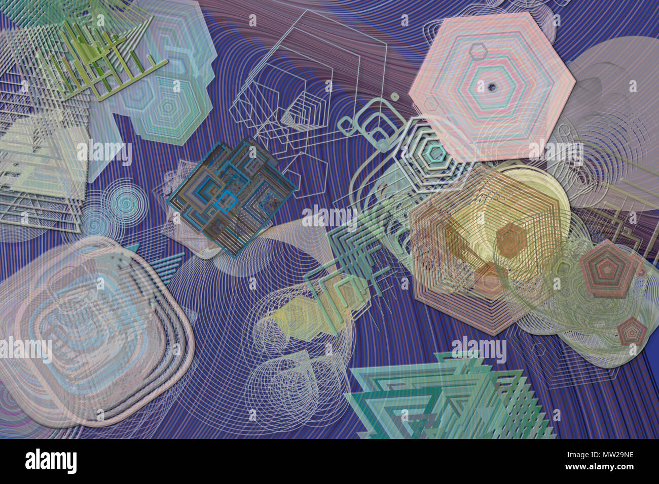 Abstract blended shapes & texture background for web page, graphic ...