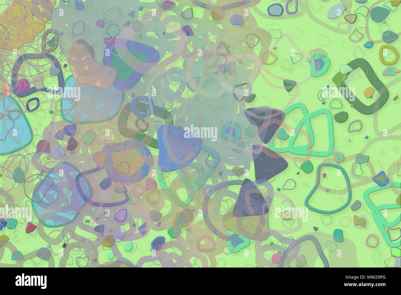 Abstract conceptual geometric blended messy shapes background. Good for ...