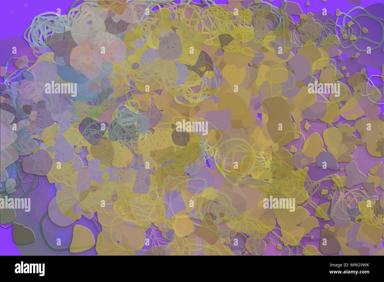 Abstract blended messy shapes for wall art, web page, wallpaper ...