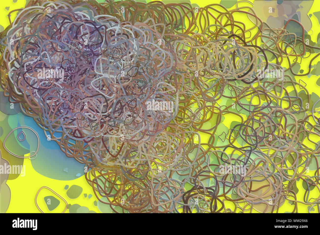 Abstract blended messy shapes for wall art, web page, wallpaper ...