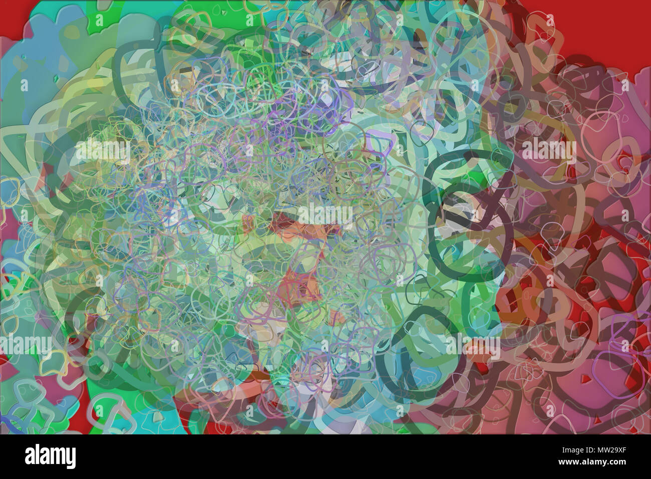 Abstract blended messy shapes for wall art, web page, wallpaper ...