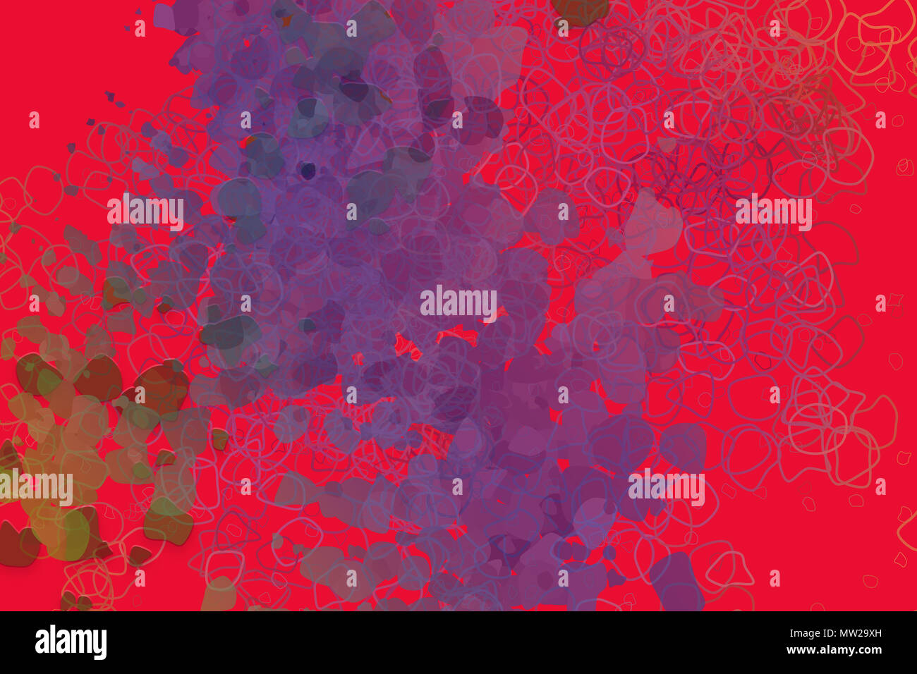 Abstract blended messy shapes for wall art, web page, wallpaper ...