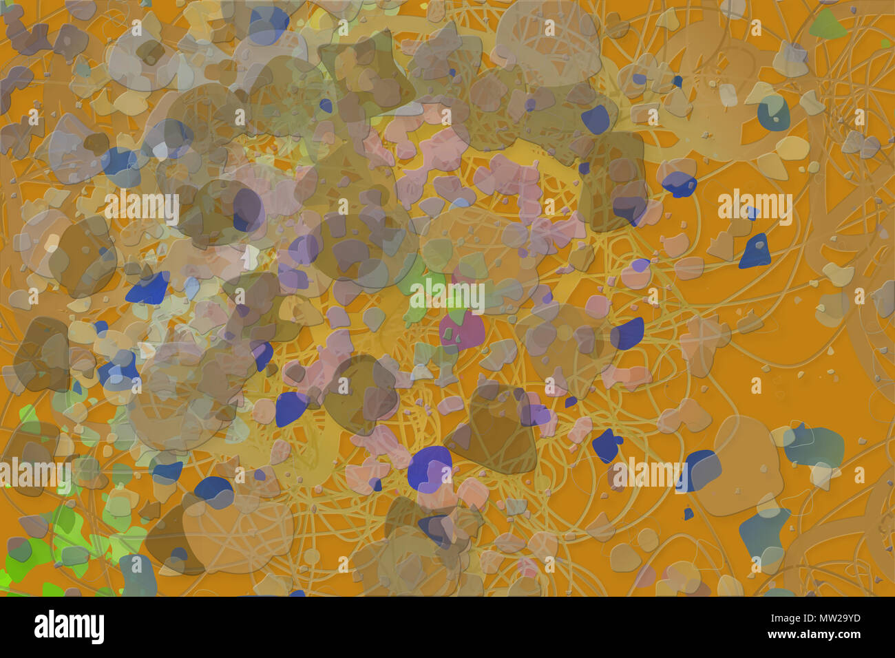 Abstract blended messy shapes for wall art, web page, wallpaper ...