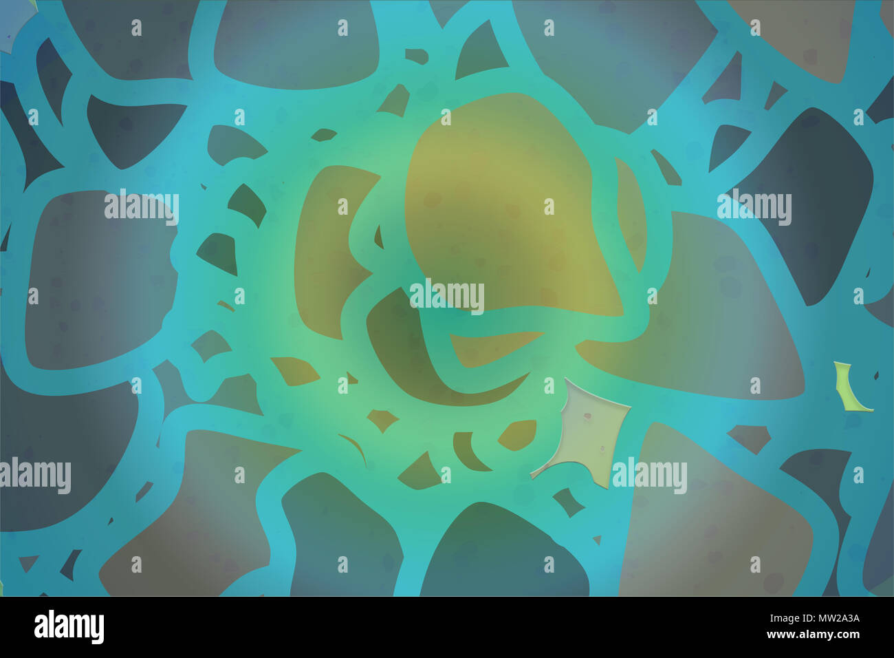 Color abstract pattern, generative blended messy shapes, art background ...