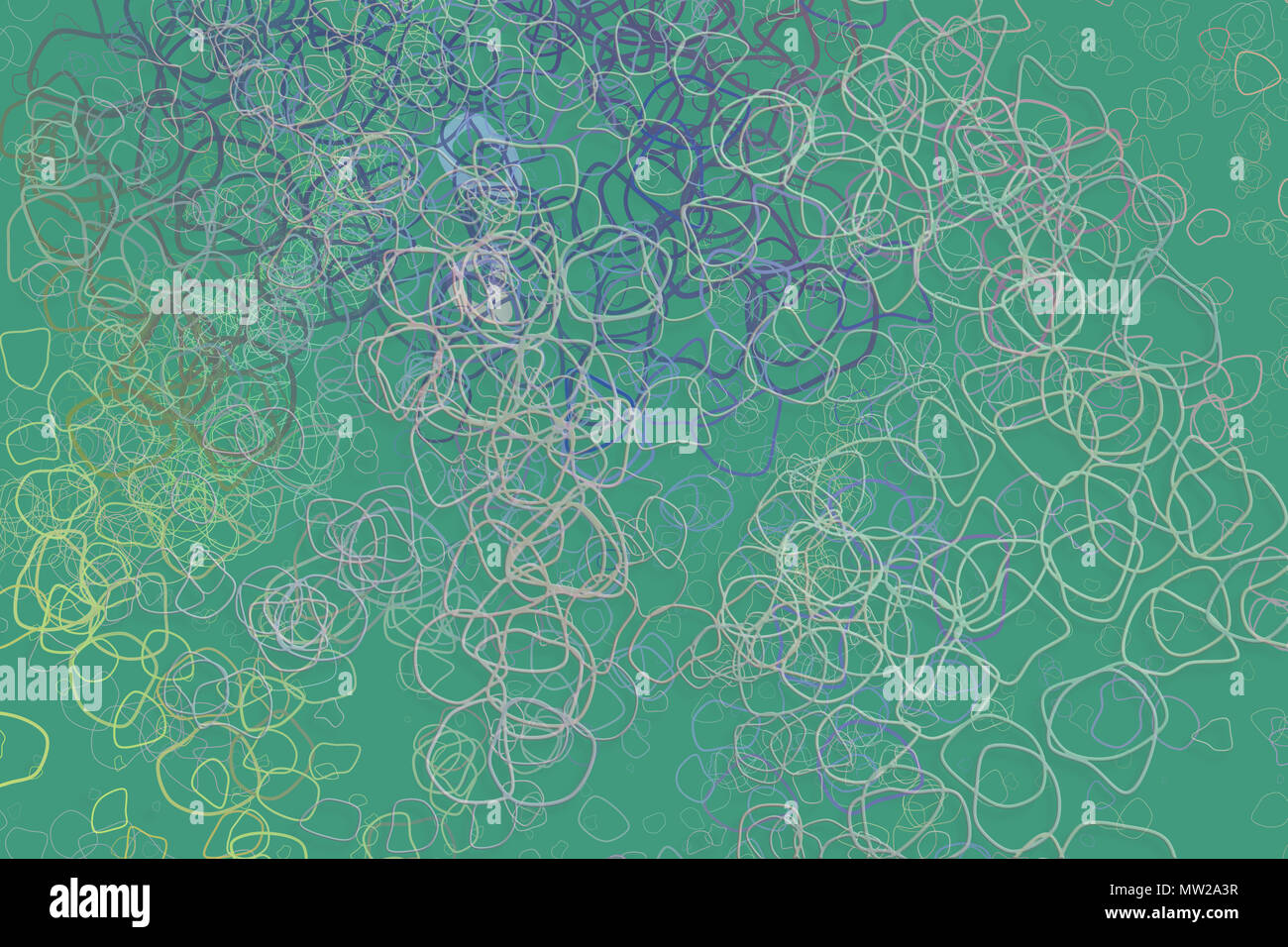 Color abstract pattern, generative blended messy shapes, art background ...
