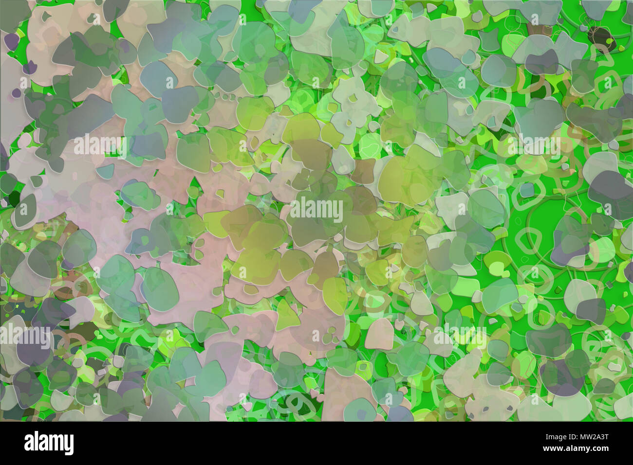 Color abstract pattern, generative blended messy shapes, art background ...