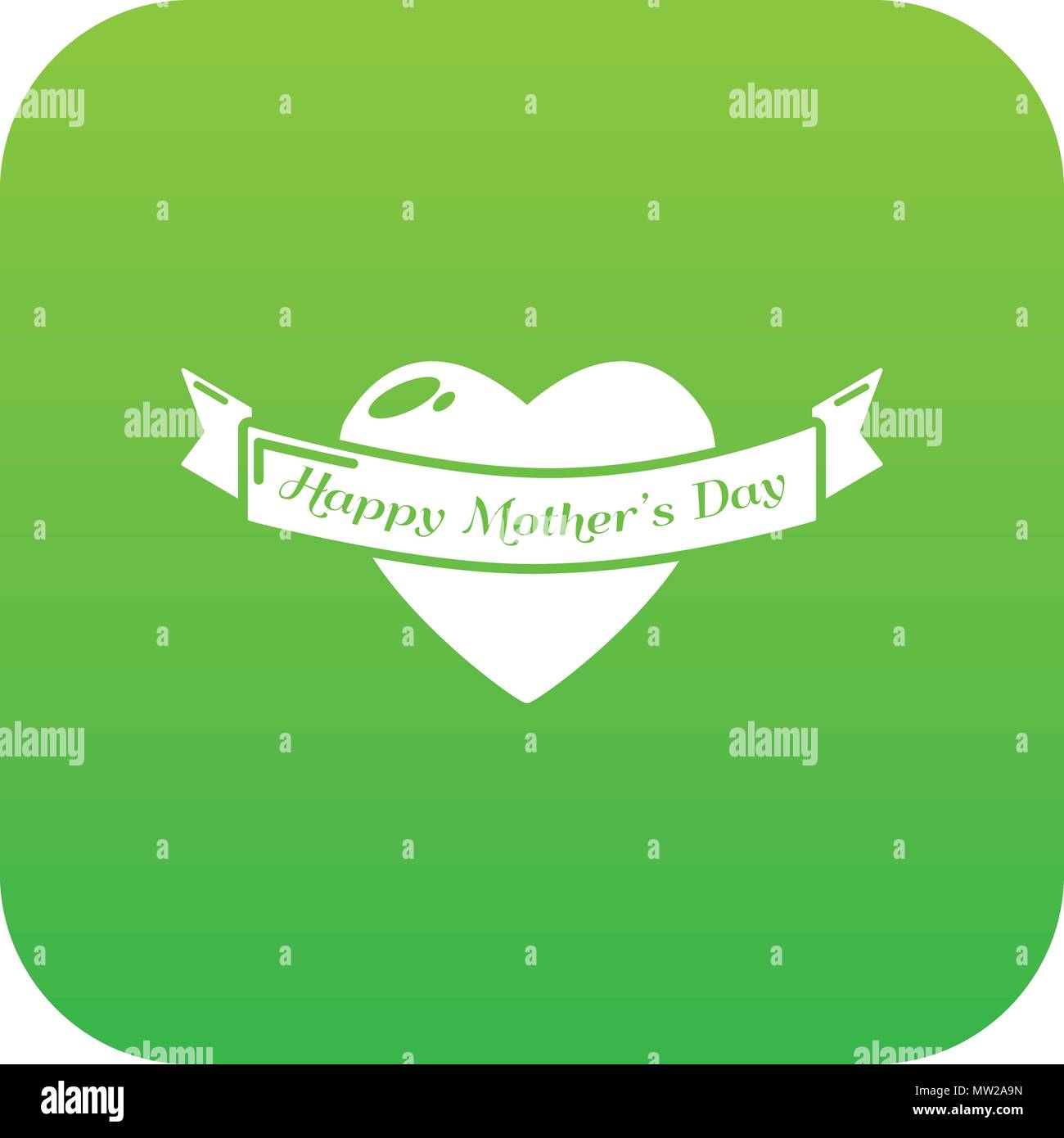 Happy day icon green vector Stock Vector Image & Art - Alamy