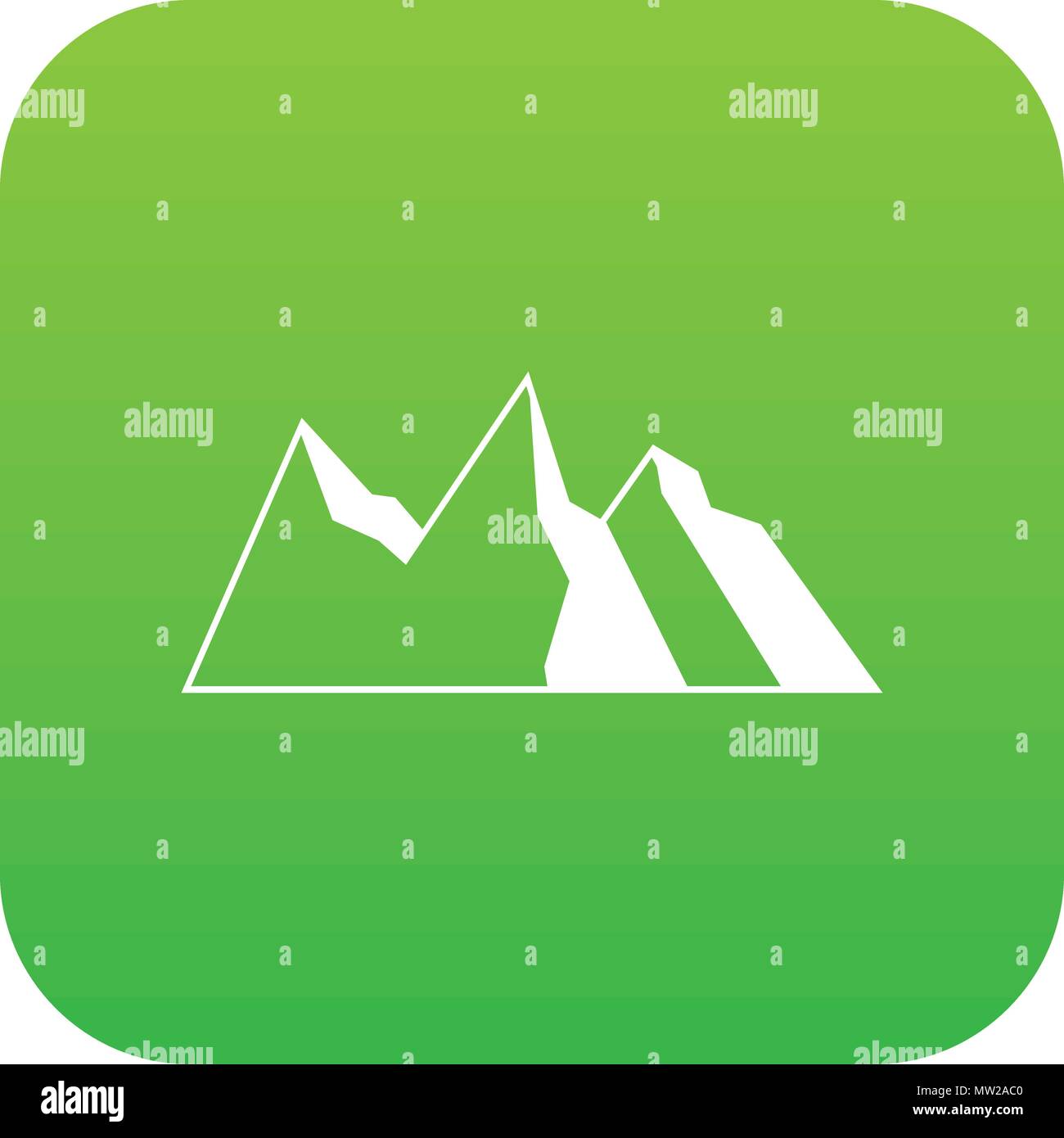Mountains icon digital green Stock Vector Image & Art - Alamy