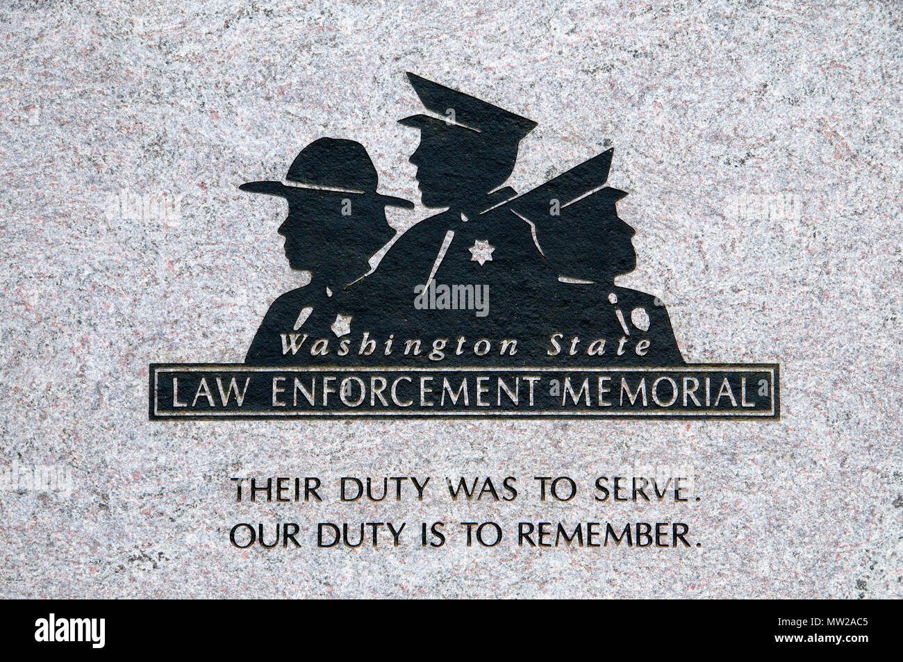 Washington State Law Enforcement Memorial, State Capitol Mall, Olympia ...