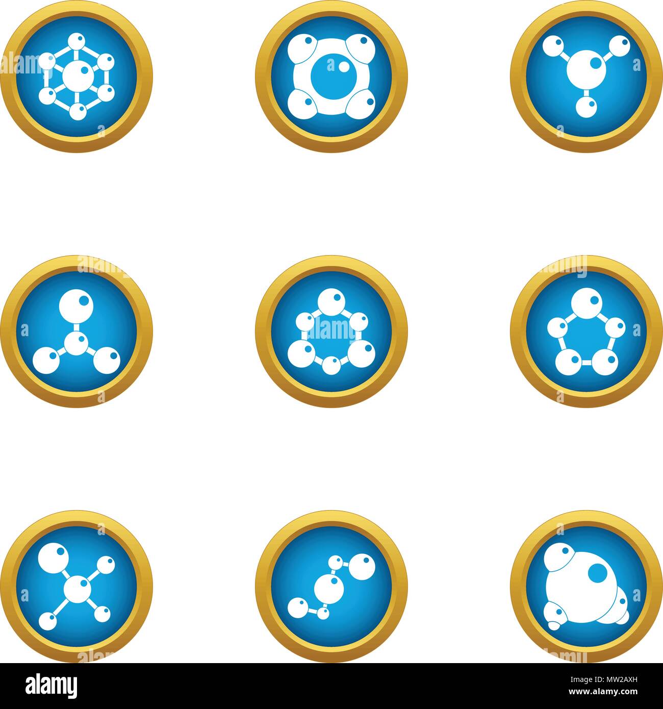 Chemical agent icons set, flat style Stock Vector Image & Art - Alamy