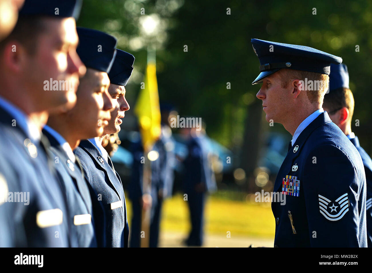 U.S. Air Force Tech. Sgt. Jesse Santini, Senior Master Sgt. David B ...