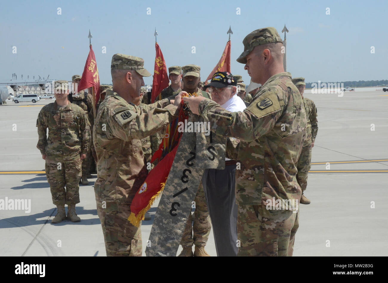 FORT BRAGG, N.C.--Lt. Col. John J. Herrman (left), the commander of the ...