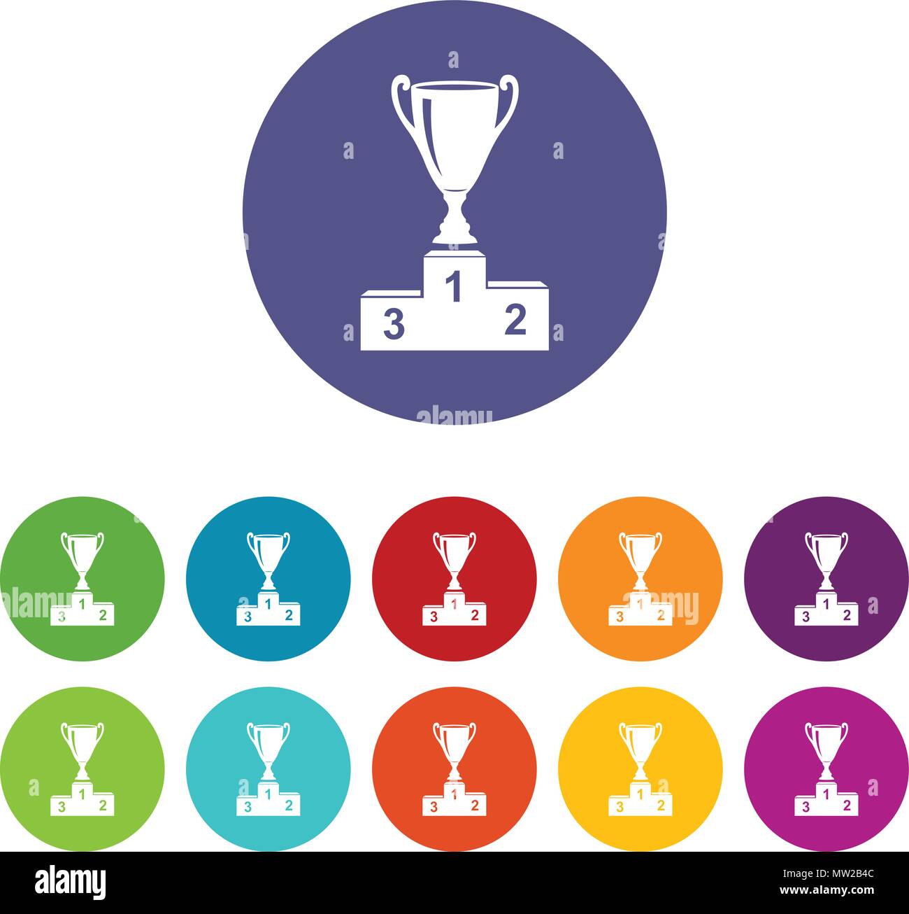 Cup icons set vector color Stock Vector Image & Art - Alamy
