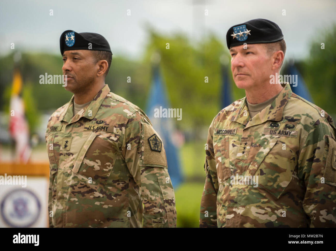 Incoming HRC commander, Maj. Gen. Jason T. Evans (left), and U.S. Army ...