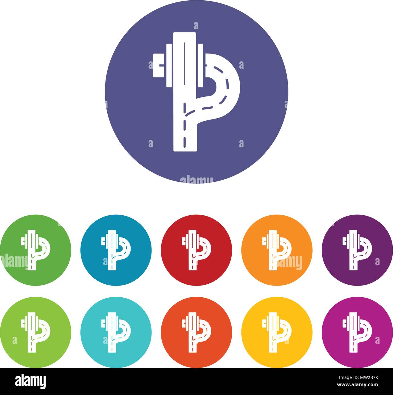 Highway autobahn sign symbol logo hi-res stock photography and images ...