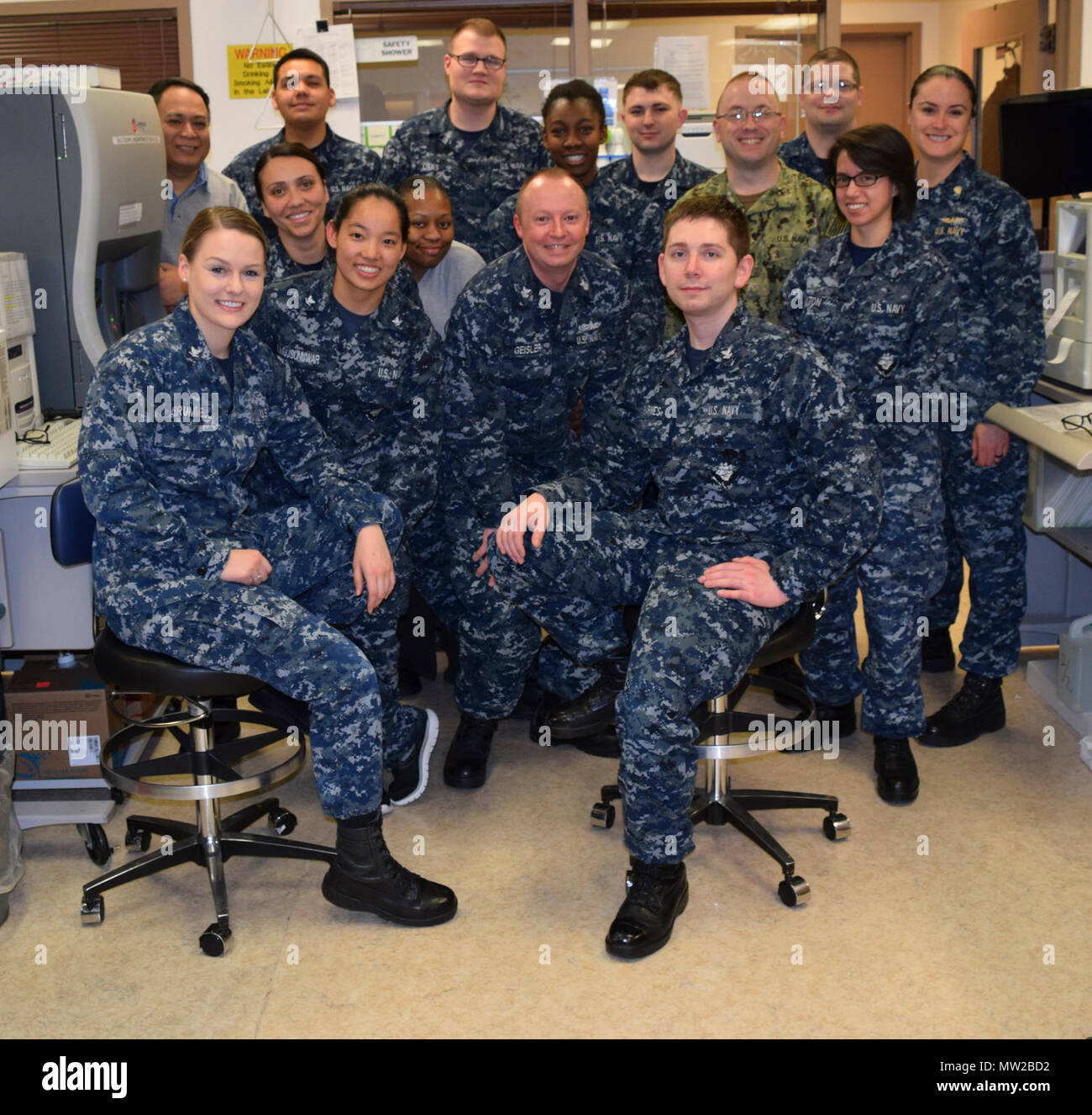 Staff members assigned to Naval Hospital Bremerton's Laboratory ...