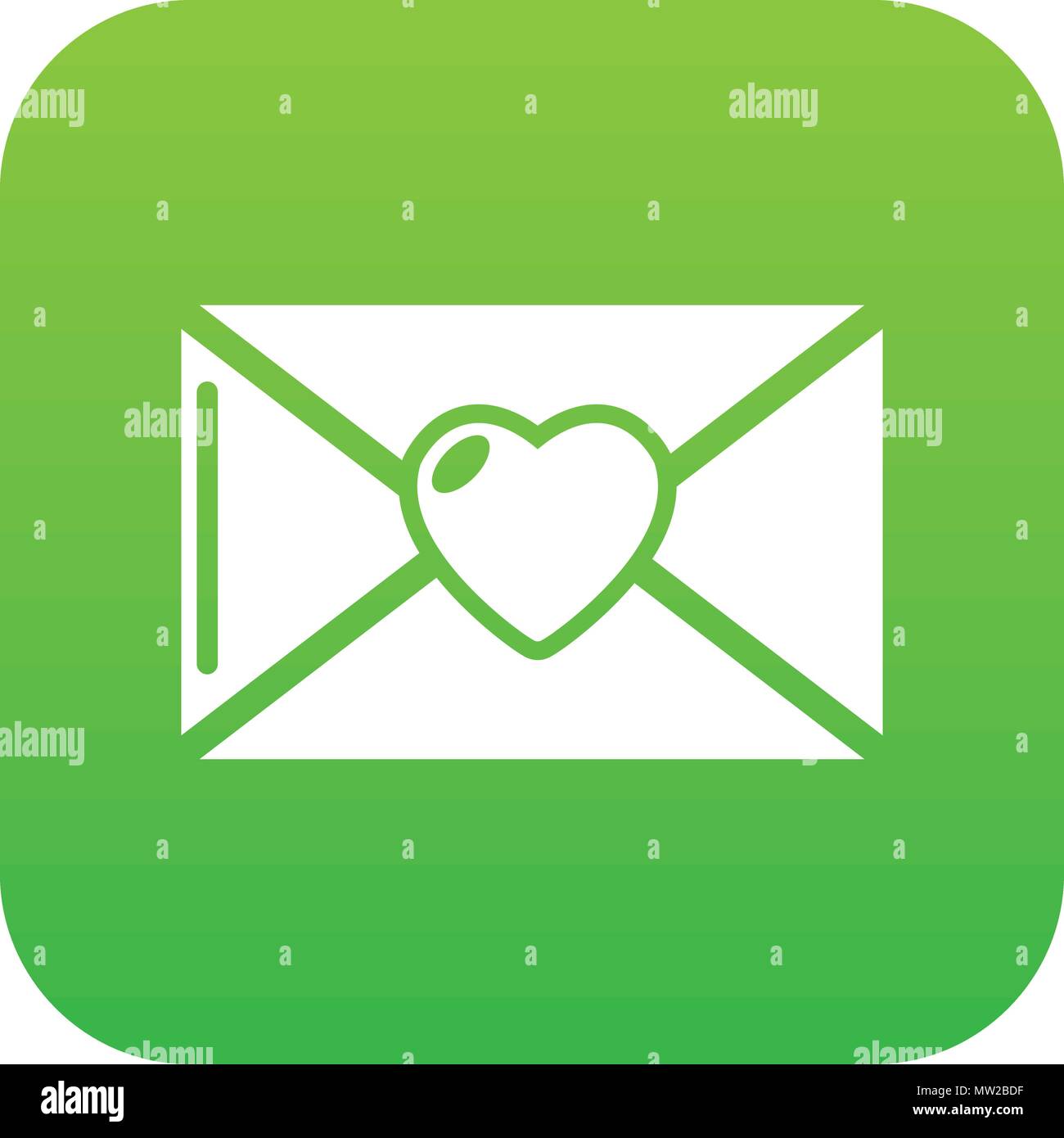 Mother letter icon green vector Stock Vector Image & Art - Alamy