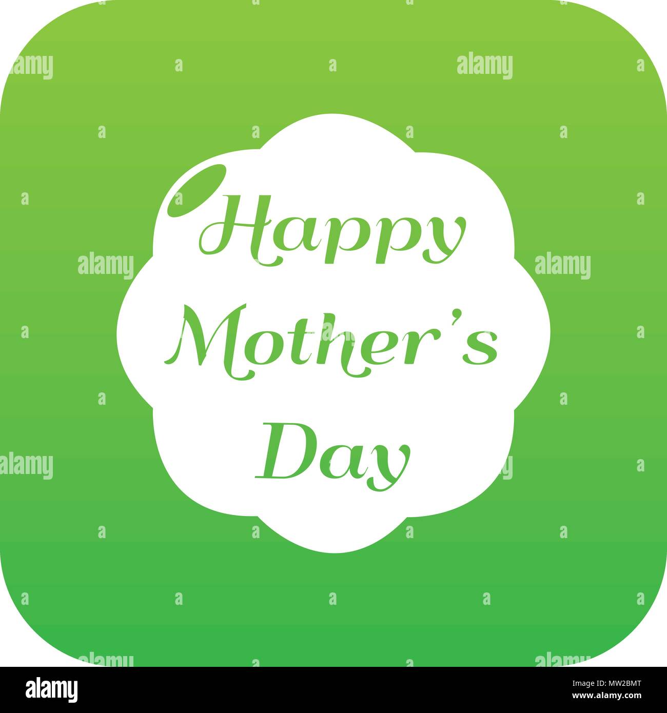 Happy mother icon green vector Stock Vector Image & Art - Alamy