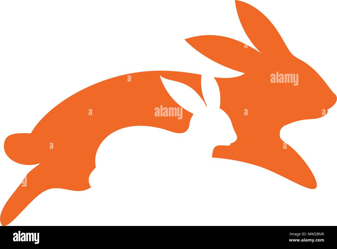 Rabbit Logo template vector icon illustration design Stock Vector Image ...