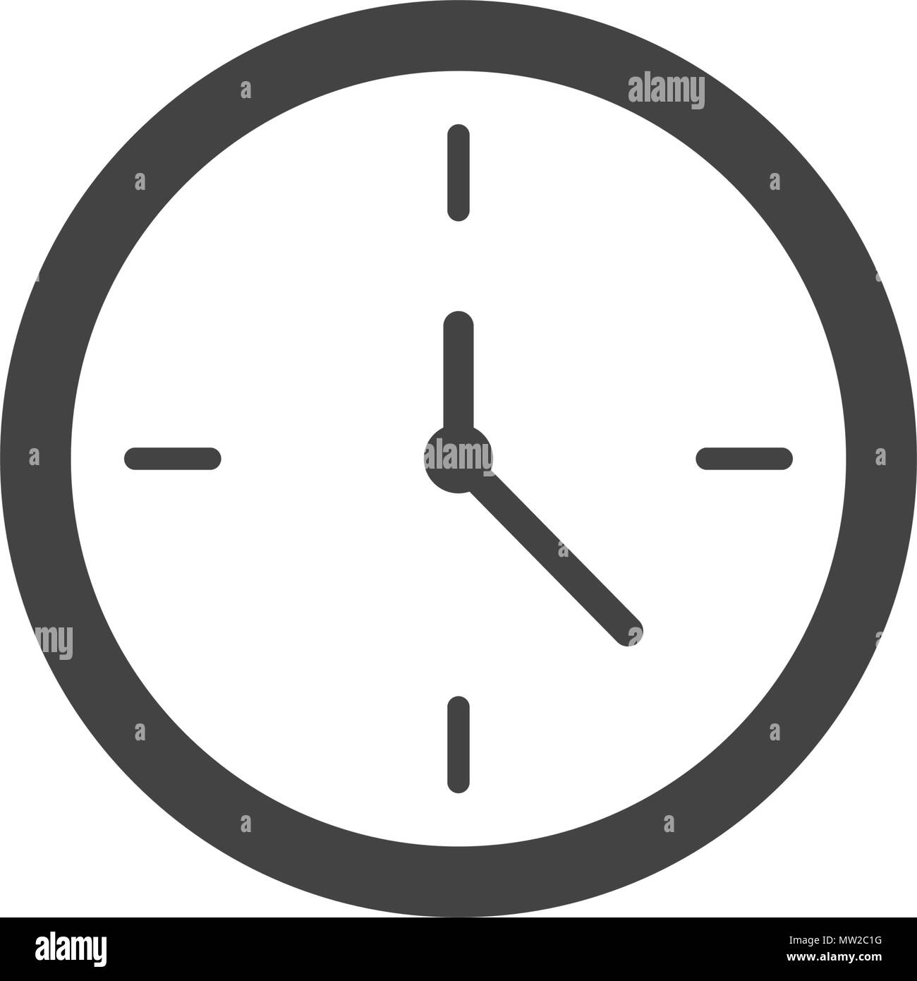 clock icon vector flat illustration design template Stock Vector Image ...