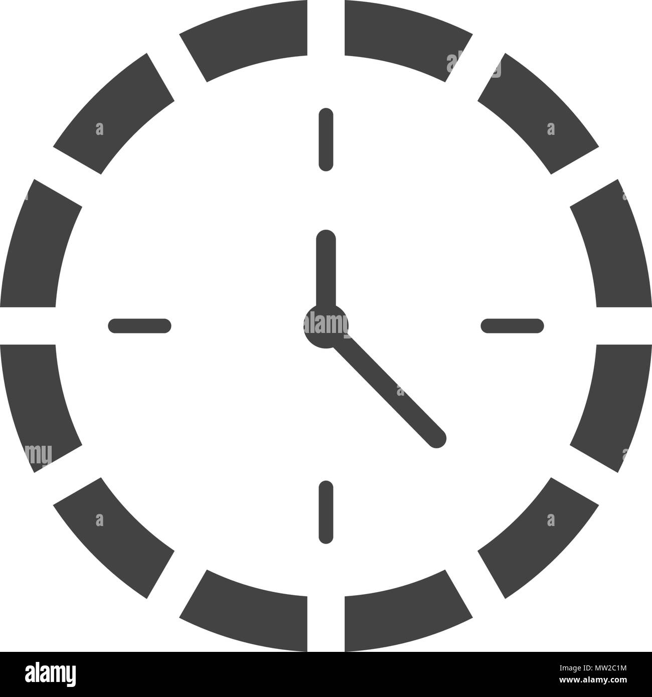 clock icon vector flat illustration design template Stock Vector Image ...