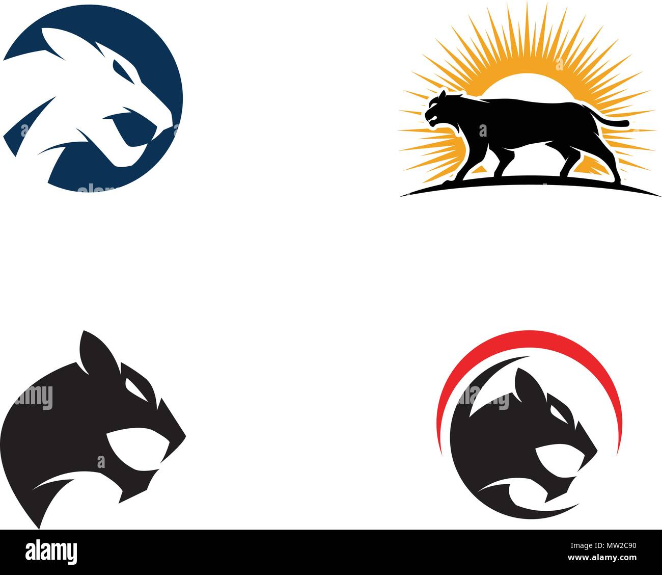 Puma Logo design vector illustration design template Stock Vector Image ...