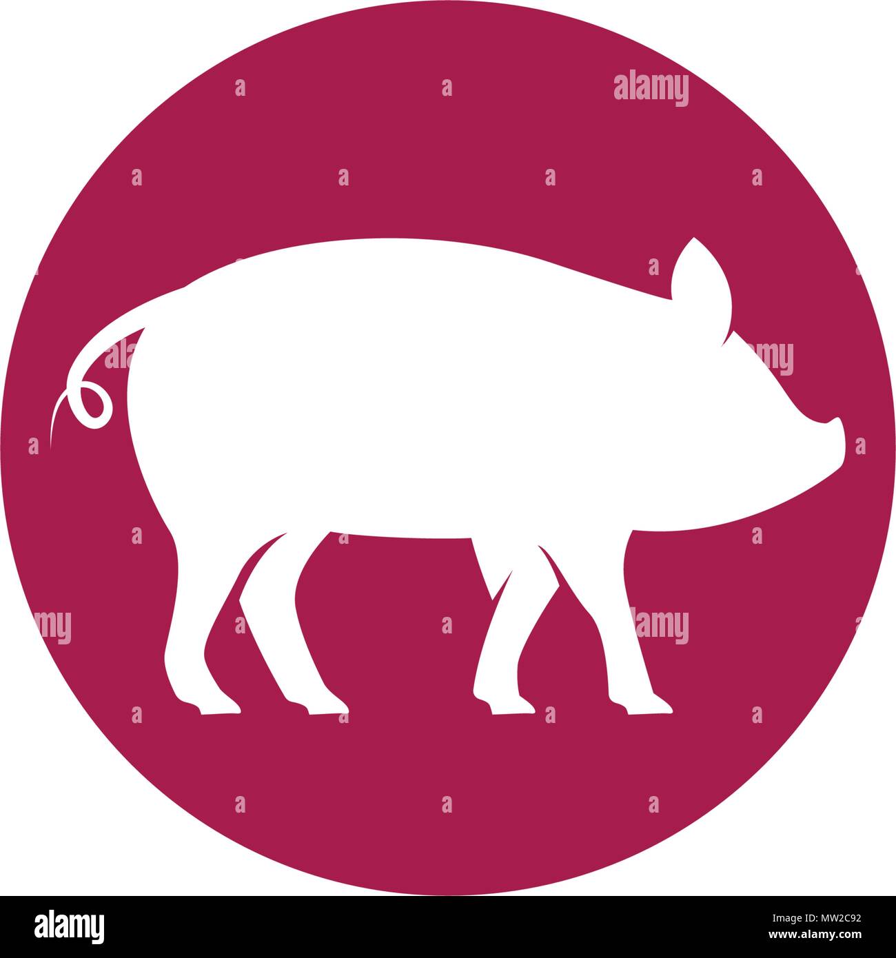 Pig logo hi-res stock photography and images - Alamy