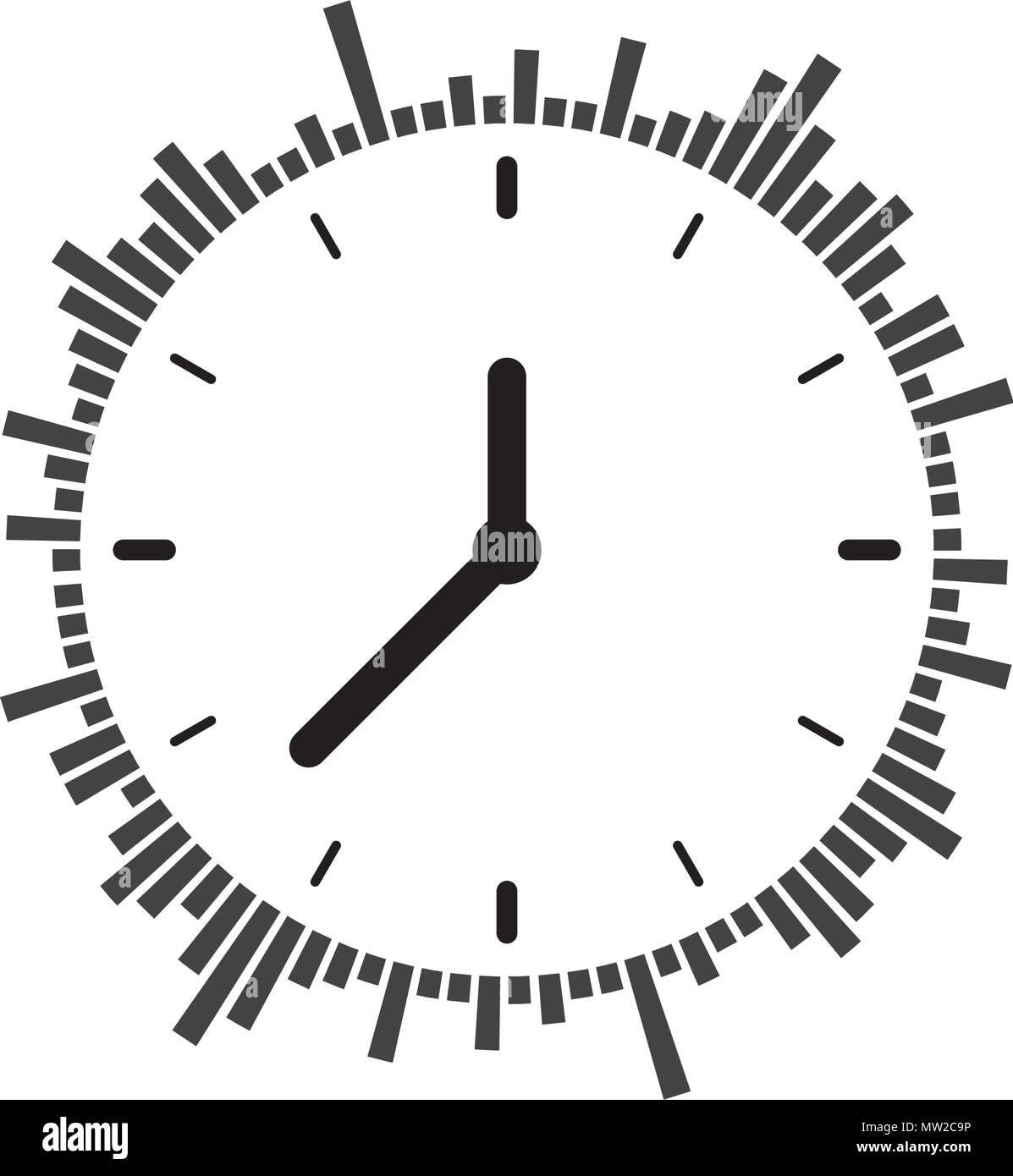 Modern clock design Stock Vector Images - Alamy