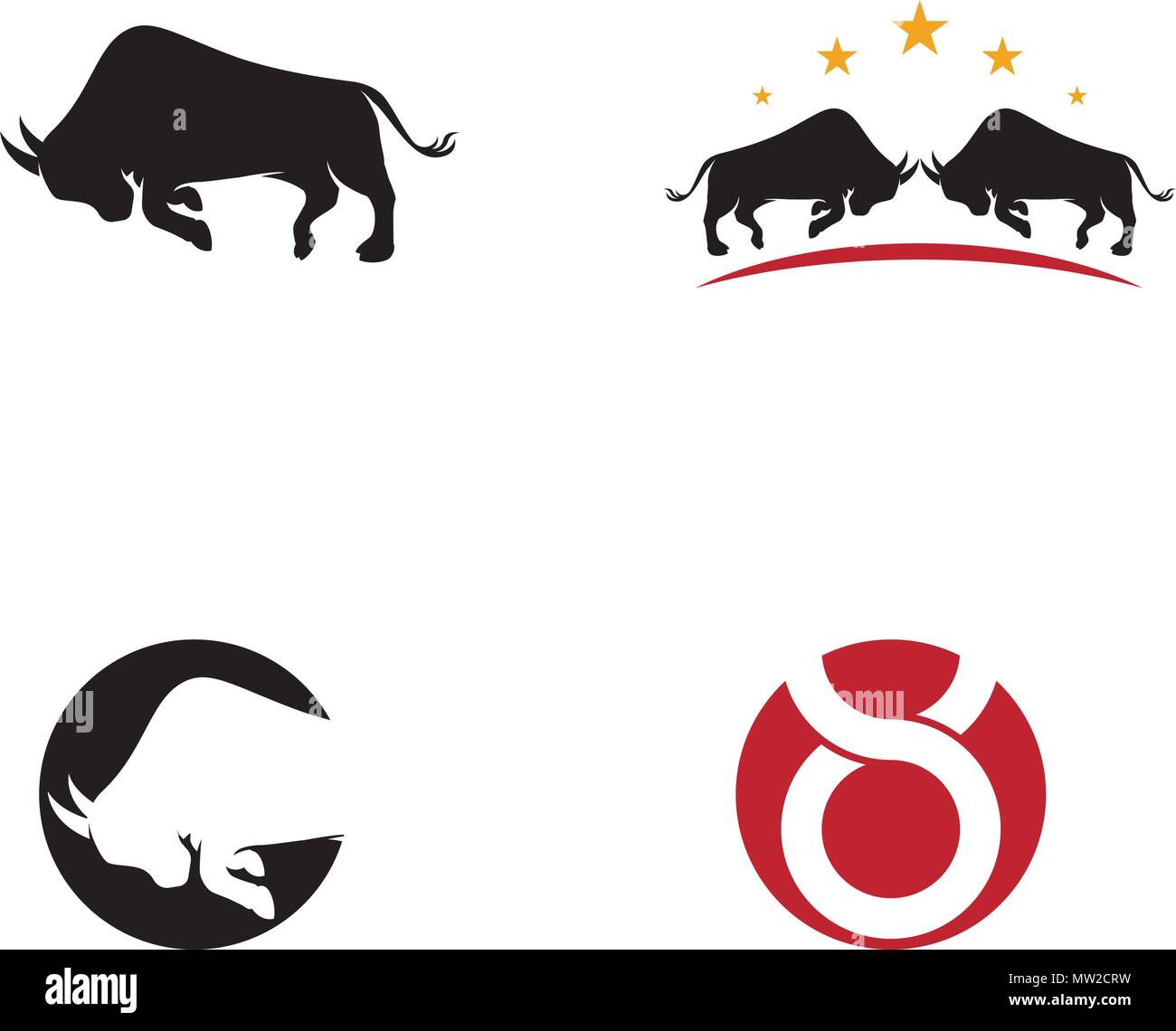 Taurus Logo Template vector icon illustration design Stock Vector Image ...
