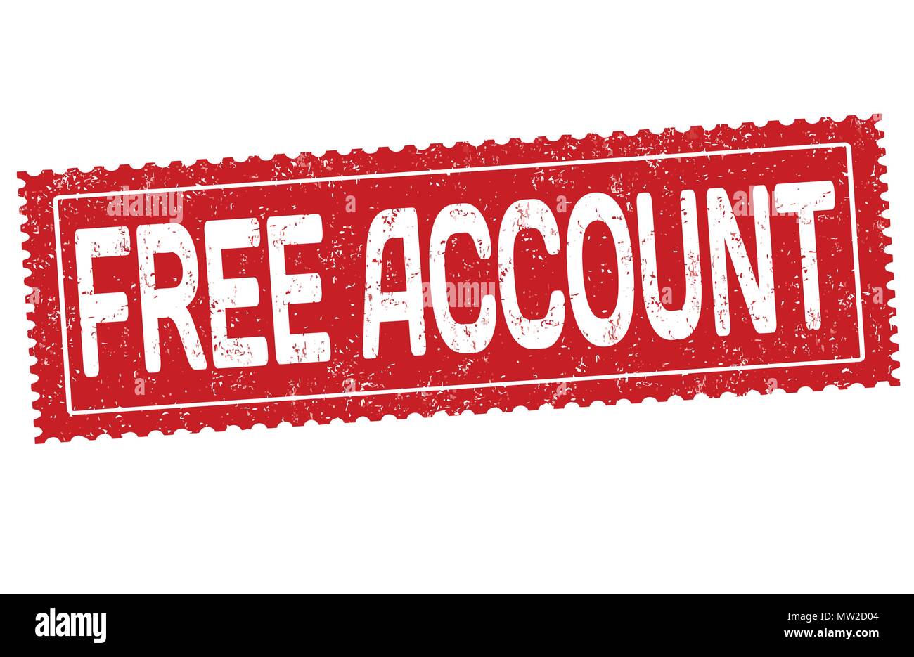 Free account grunge rubber stamp on white background, vector ...