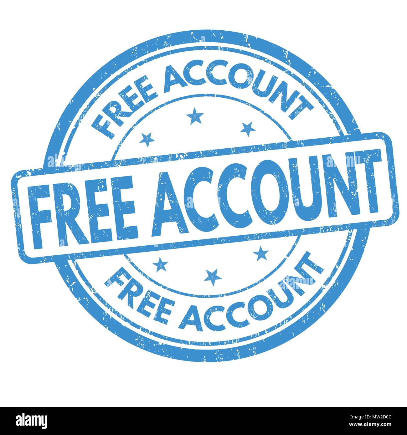 Free account grunge rubber stamp on white background, vector ...