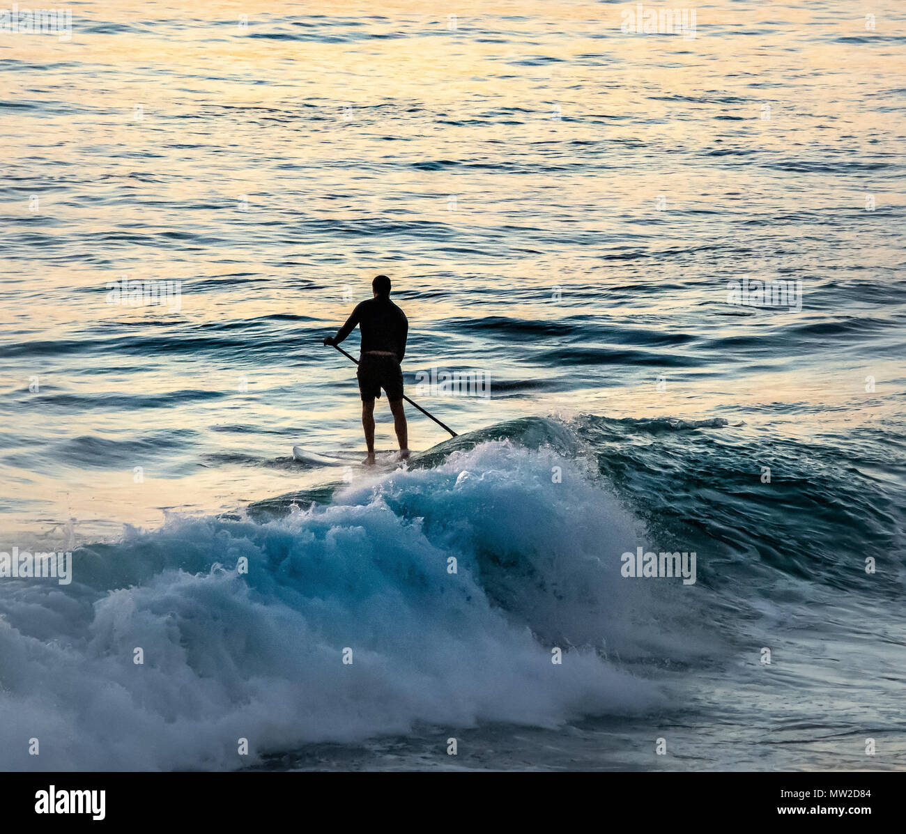 Sunset Off The Trig Coast Perth Stock Photo - Alamy