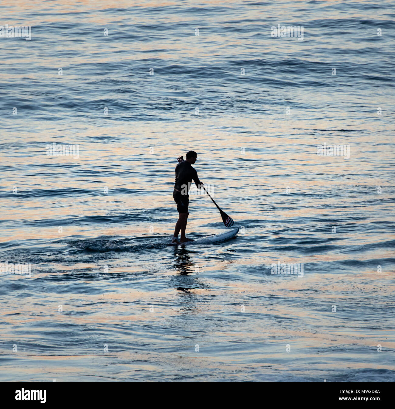 Sunset Off The Trig Coast Perth Stock Photo - Alamy