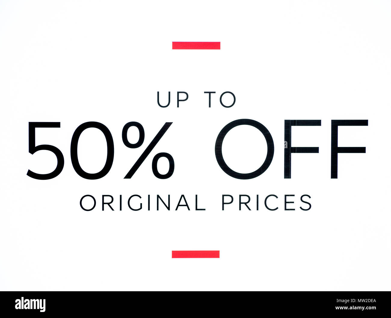 Reduced prices sign hi-res stock photography and images - Alamy